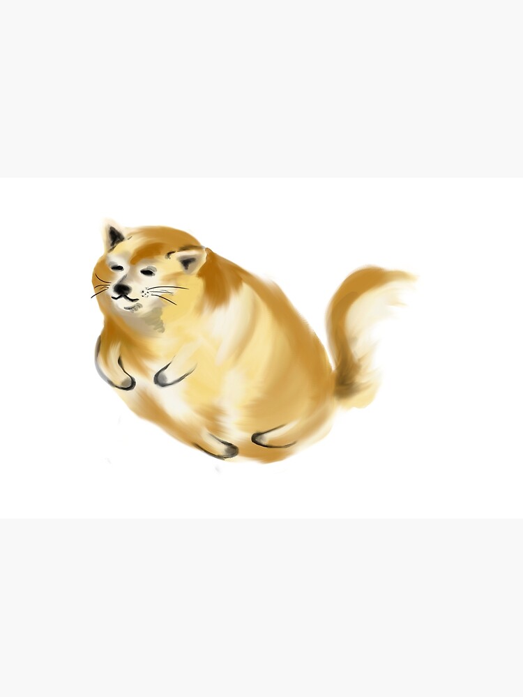 "Fat Shiba Inu" Zipper Pouch for Sale by ienjoycatsss | Redbubble