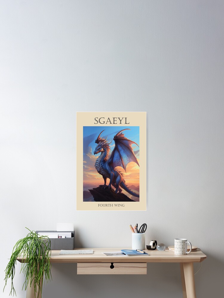 "Sgaeyl - Fourth Wing" Poster for Sale by theglowlystudio | Redbubble