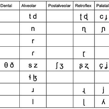 "*Basic* IPA Consonants Chart" Sticker for Sale by AgmaSchwa | Redbubble