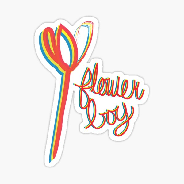"Flower Boy" Sticker for Sale by bellaayer | Redbubble