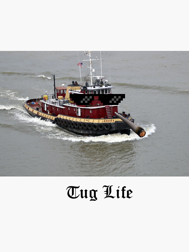 "Tug Life" Sticker for Sale by qlobba | Redbubble