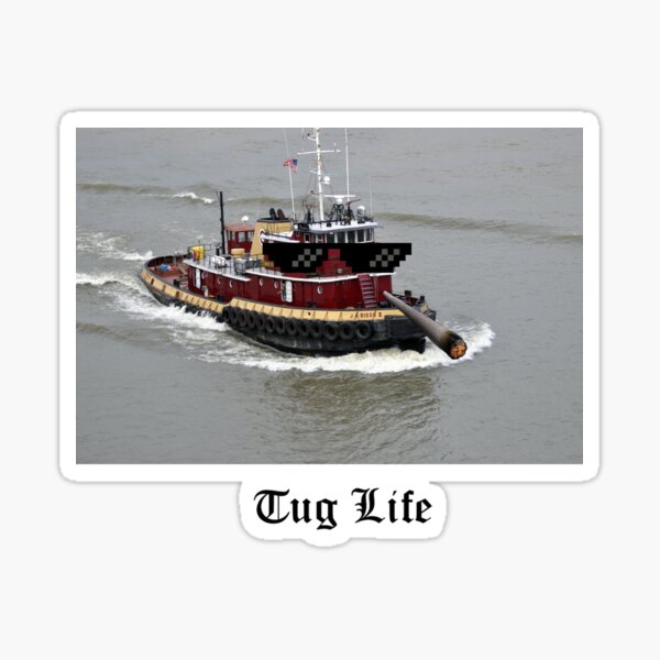 "Tug Life" Sticker for Sale by qlobba | Redbubble