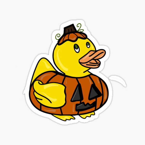 "pumpkin duck " Sticker for Sale by Mandymoniz | Redbubble