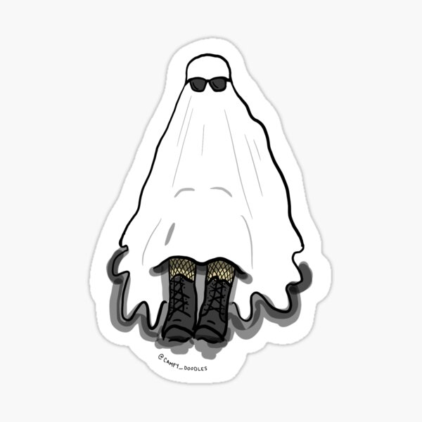"Ghost in Fishnets" Sticker for Sale by meganlilyflower | Redbubble