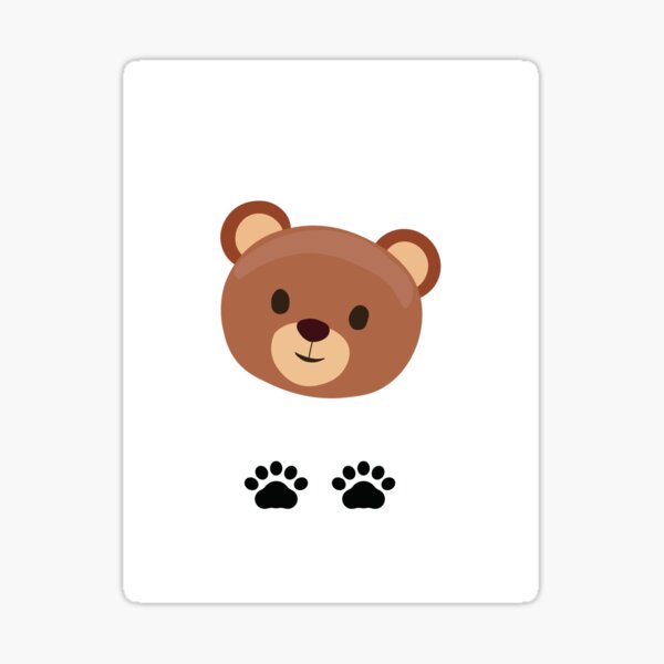 "teddy bear saying hi" Sticker for Sale by myprintables | Redbubble