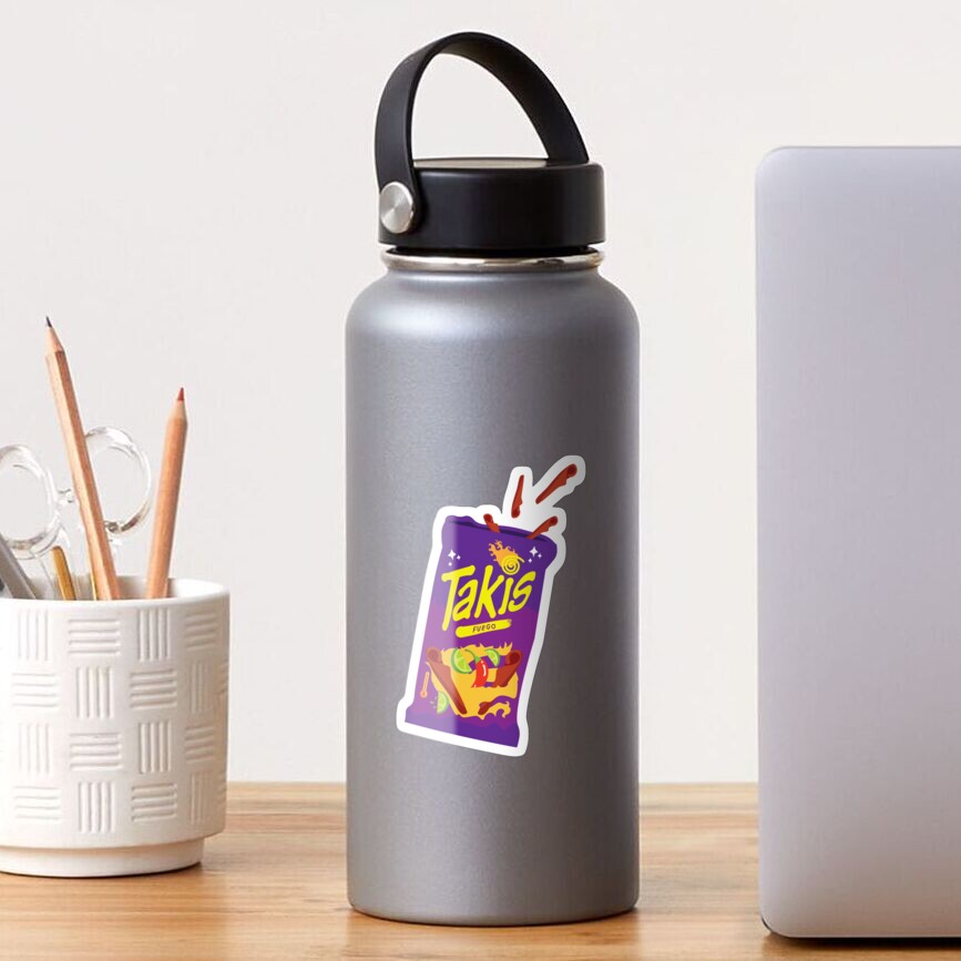 "Takis Sticker | Spicy Hot | Cute Illustration | Fuego Flavor" Sticker ...
