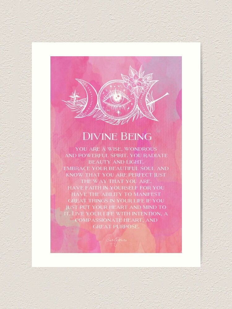 "Divine Being" Art Print for Sale by CarlyMarie | Redbubble