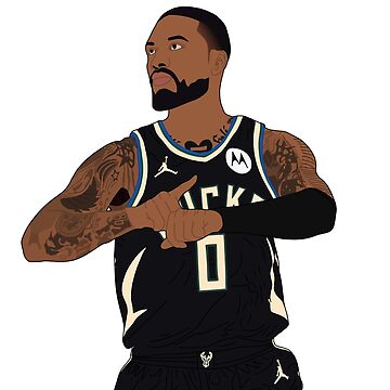 "Dame Time Bucks" Sticker for Sale by ryanclark12 | Redbubble