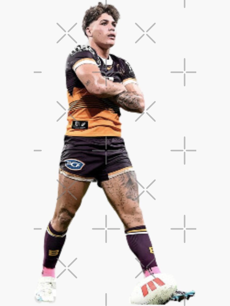 "Reece Walsh Celebration Broncos" Sticker for Sale by ijdesigns | Redbubble