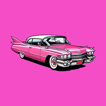 "Pink Cadillac" Sticker for Sale by StickyFizzStore | Redbubble