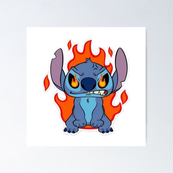 "angry STITCH" Poster by Reality Fan | Redbubble