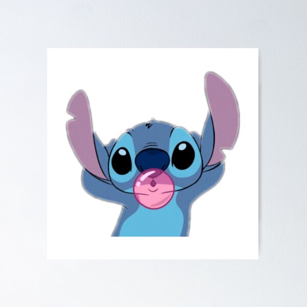 Póster con la obra «STITCH bomba de chicle» de Reality Fan | Redbubble