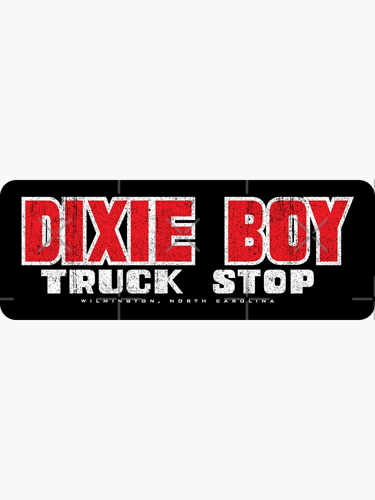 "Dixie Boy Truck Stop " Sticker for Sale by huckblade | Redbubble