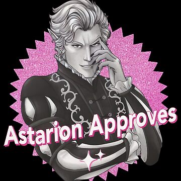 "Astarion Approves Baldurs Gate" Sticker for Sale by HoneyNutsGibso ...