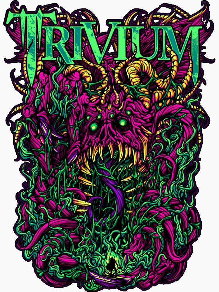 "trivium logo" Sticker for Sale by mikedoretana | Redbubble