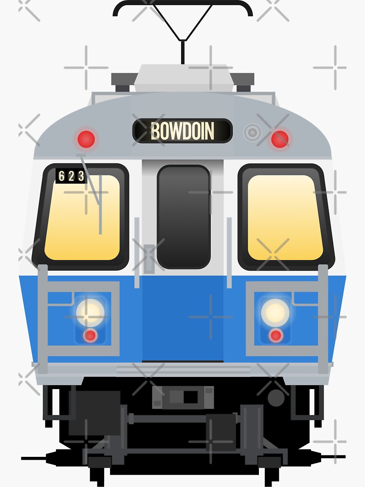 "MBTA Blue Line Hawker-Siddeley 0600 Train" Sticker for Sale by ...