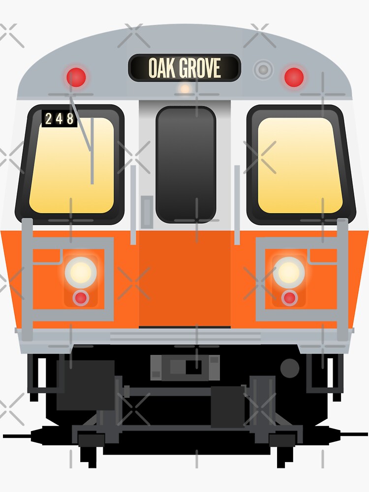 "MBTA Orange Line Hawker-Siddeley 1200 Train" Sticker for Sale by ...