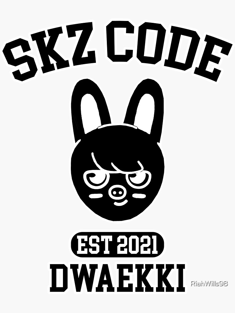 "SKZ CODE Stray Kids-Dwaekki Skzoo" Sticker for Sale by RiahWills98 ...