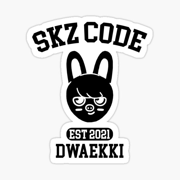 "SKZ CODE Stray Kids-Dwaekki Skzoo" Sticker for Sale by RiahWills98 ...