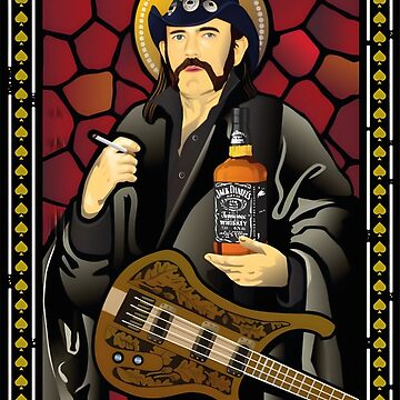 "St Lemmy Kilmister " Sticker for Sale by Norheast | Redbubble