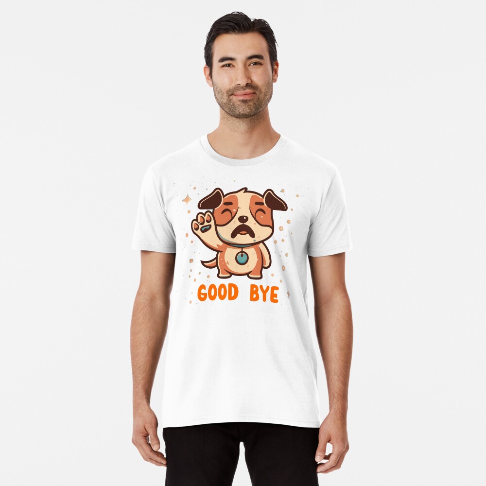 "Dog waving goodbye" Sticker for Sale by CyberYogi | Redbubble