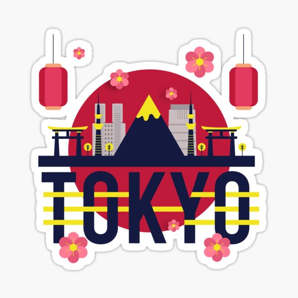 "Tokyo Spirit" Sticker by OtterFactory | Redbubble