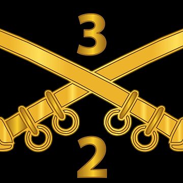 "Army - 2nd Squadron 3rd Armored Cavalry Regiment Branch wo Txt" Art Board Print for Sale by ...