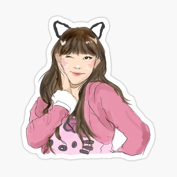 "Haerin New Jeans" Sticker for Sale by einsteinnnium | Redbubble