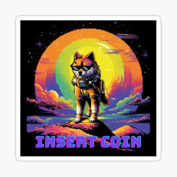 "#Insert coin" Sticker for Sale by hoho-hoho | Redbubble