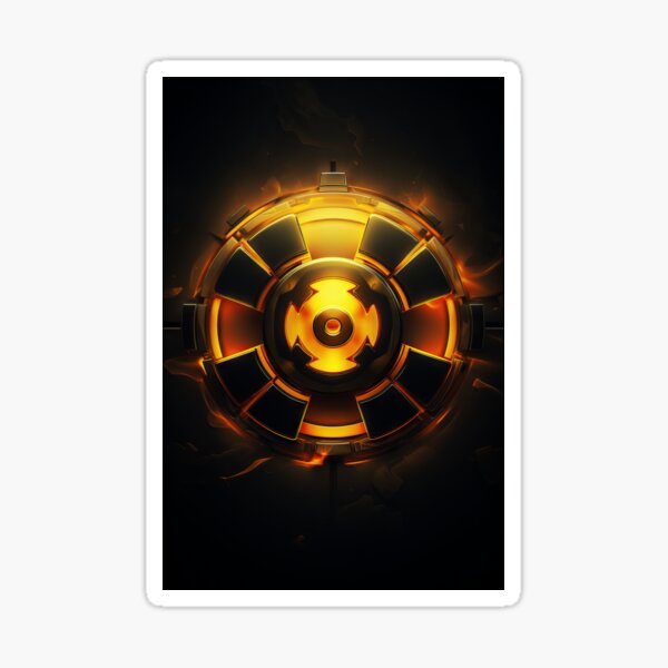 "Nuclear Symbol: Radioactive Hazard in Graphics" Sticker for Sale by ...