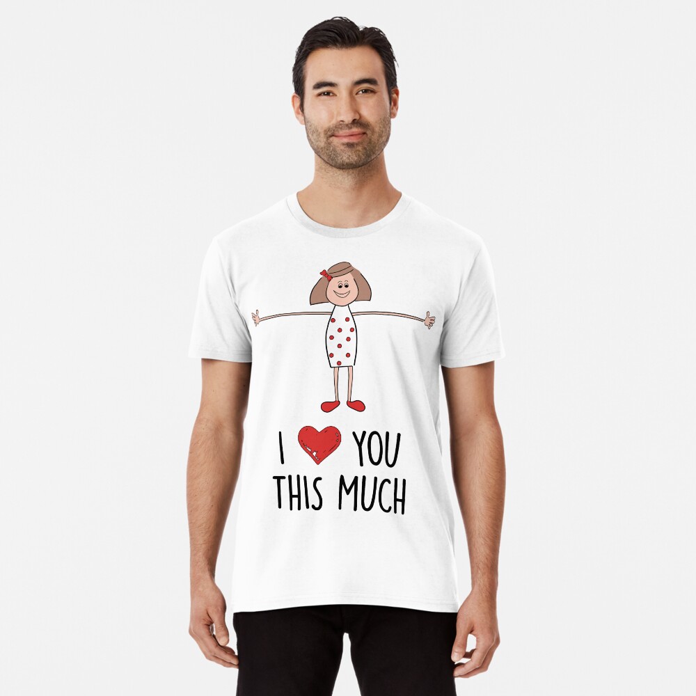 "I love you this much" Sticker for Sale by Teedefy | Redbubble