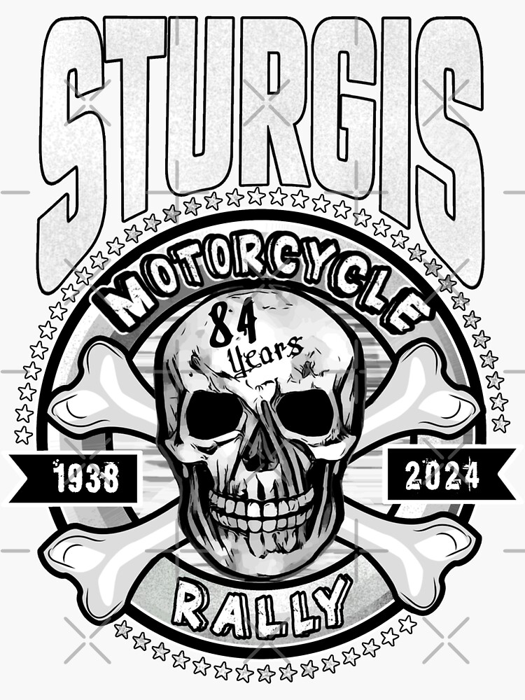 "Sturgis Motorcycle rally 2024" Sticker for Sale by DisenyosDeMike ...