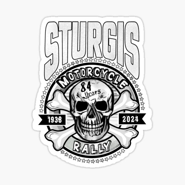 "Sturgis Motorcycle rally 2024" Sticker for Sale by DisenyosDeMike ...