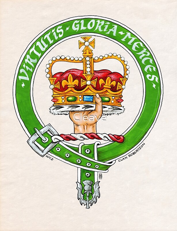 "Scottish Crest of Clan Robertson" by Cleave | Redbubble