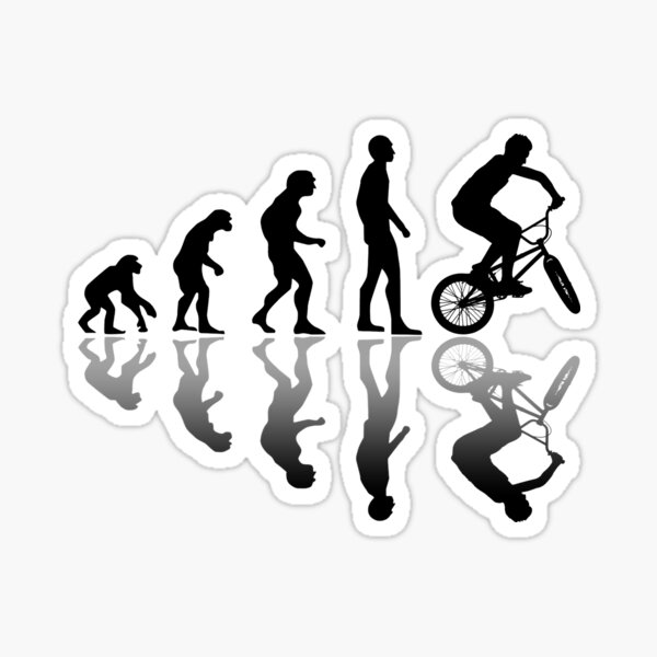 "Evolution BMX bike" Sticker for Sale by theshirtinator | Redbubble