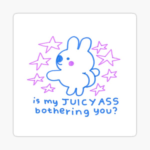 "IS THIS BOTHERING YOU?" Sticker for Sale by mothcub | Redbubble