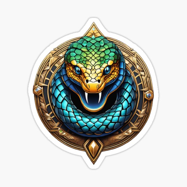 "Snake Logo" Sticker for Sale by CodataiArt | Redbubble