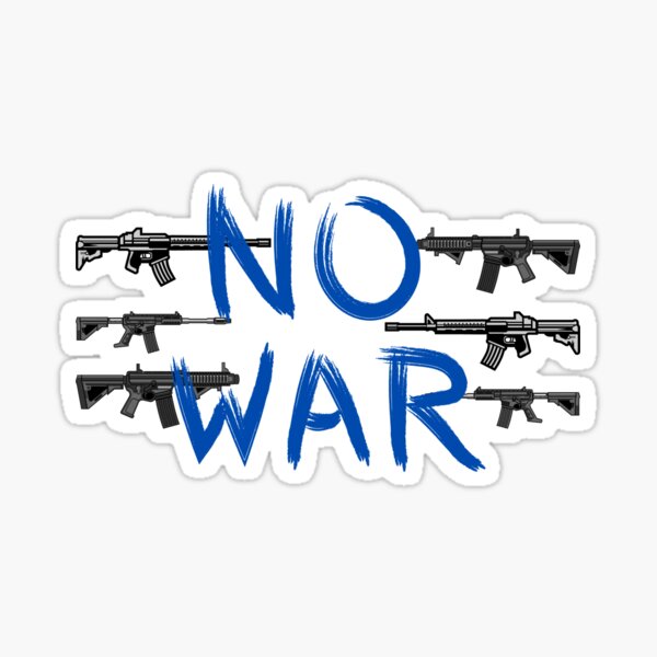 "No war" Sticker for Sale by Roman Piankovskyi | Redbubble