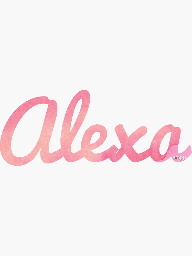"Alexa" Sticker for Sale by ampp | Redbubble
