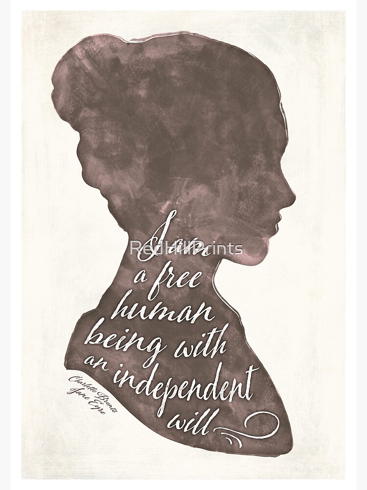 Jane Eyre Drawing Quotes Jane Eyre Quote Typewriter Print Literary