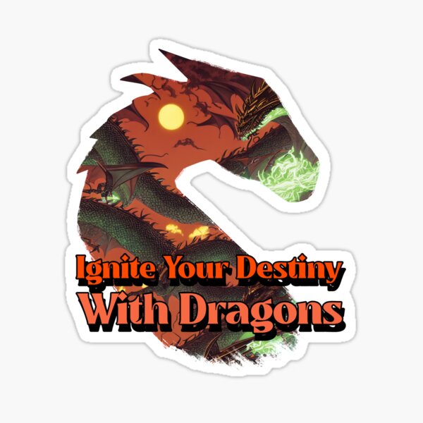 "Dragon Destiny" Sticker for Sale by ShoppingatDT | Redbubble