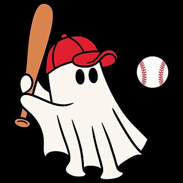 "Ghost playing baseball" Poster for Sale by Mateusz Majcherek | Redbubble
