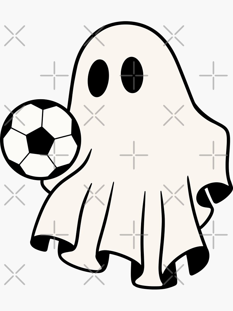 "Cute halloween ghost play soccer" Sticker for Sale by GuGus1337 ...