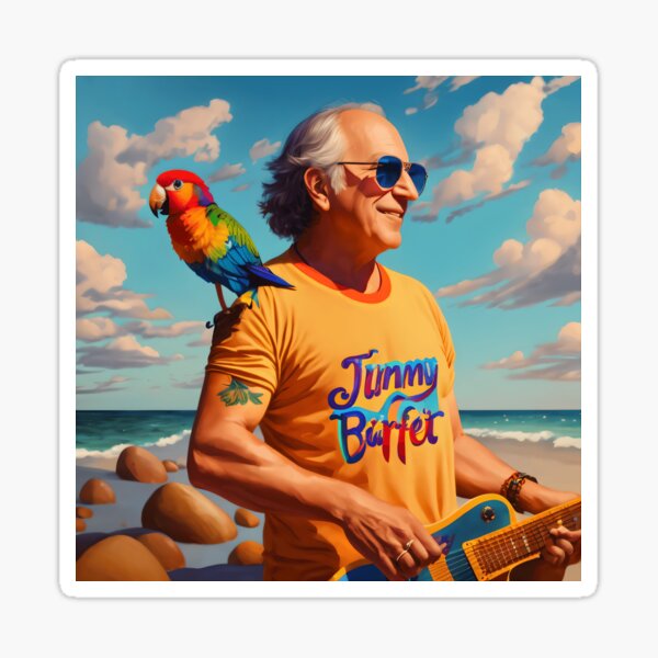 "Jimmy Buffet" Sticker for Sale by dspayne1 | Redbubble