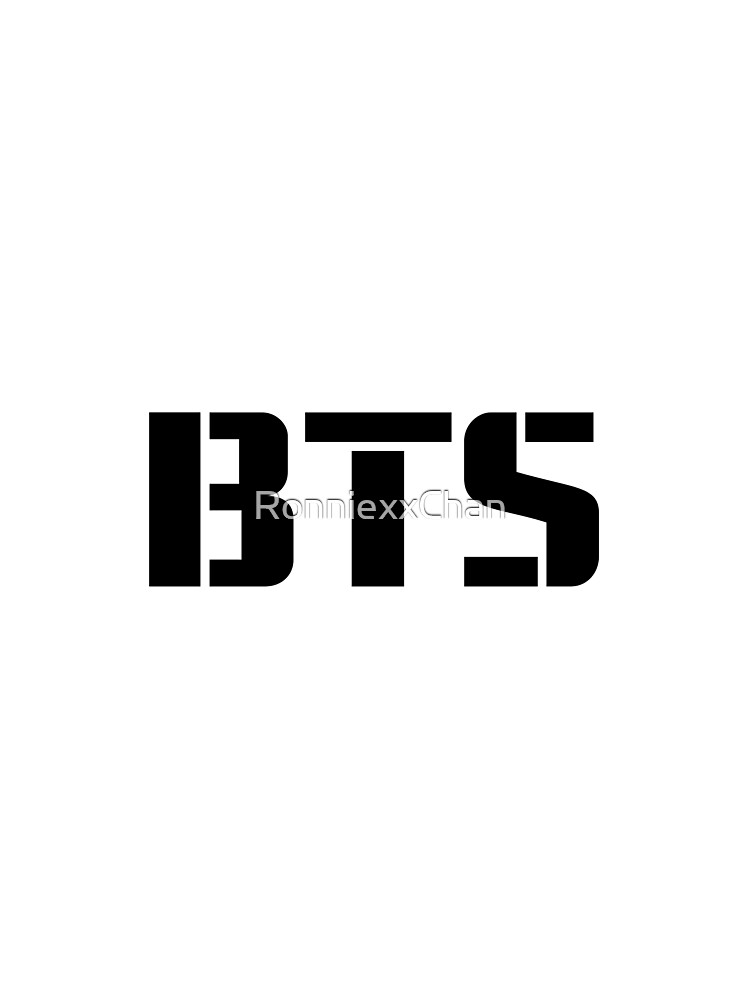 "BTS Lettering Large" T-shirt for Sale by RonniexxChan | Redbubble ...