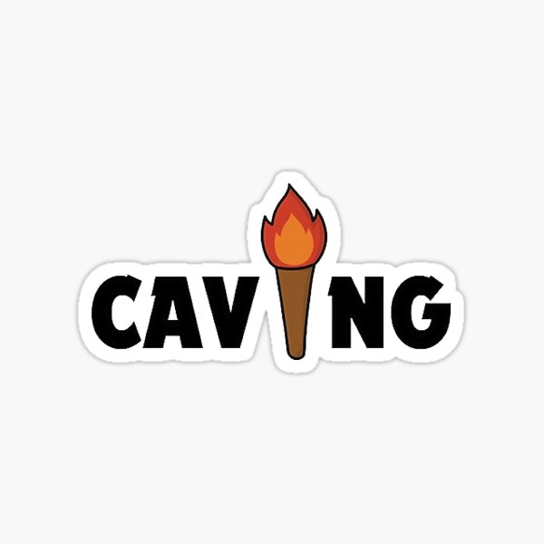 "Caving Sticker" Sticker for Sale by TuDuMu | Redbubble