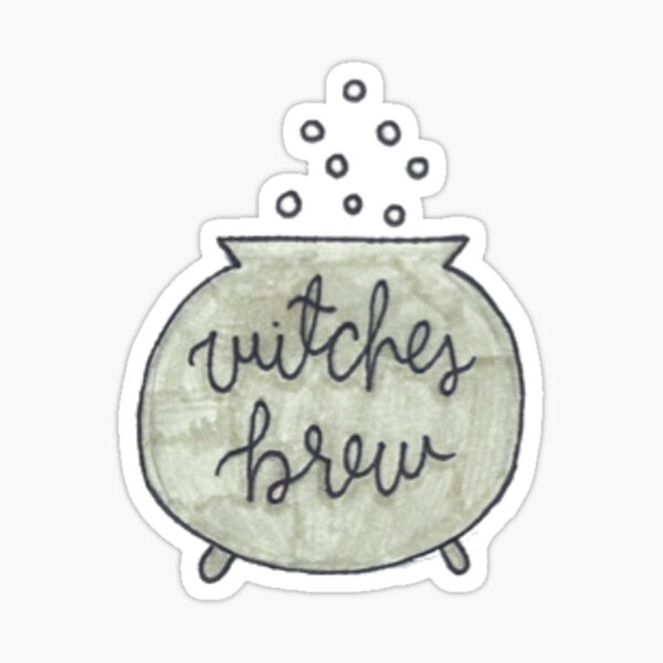 "witches brew" Sticker for Sale by ivyrenner | Redbubble