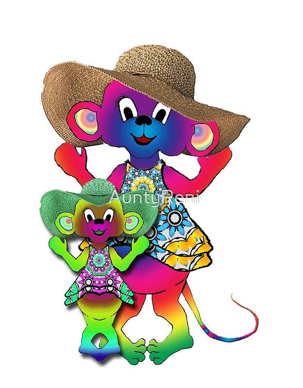 "Rainbow Boomer Mouse" by AuntyReni | Redbubble