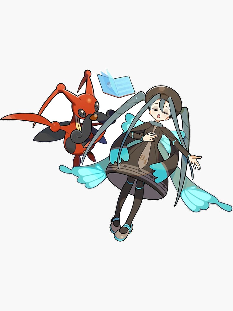"Bug Trainer Miku" Sticker for Sale by BurnedPyre | Redbubble