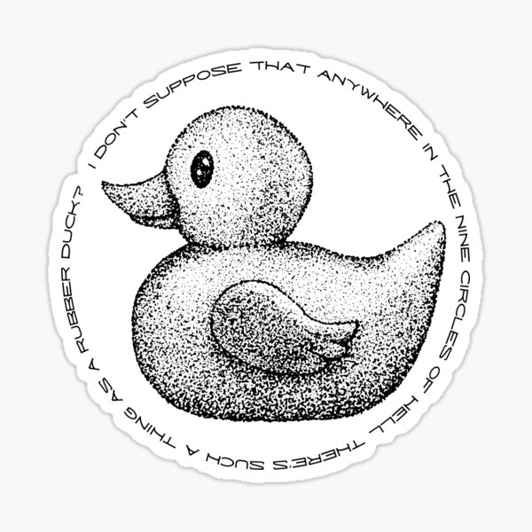 "rubber duck" Sticker for Sale by traddykes | Redbubble